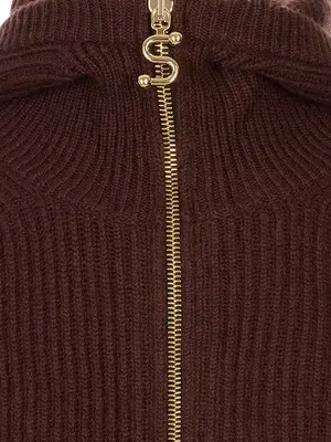 Sportmax Zip-up Ribbed-knit Cardigan
