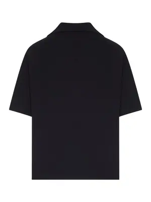 Max Mara Collared Short-sleeve Knit Top