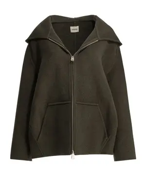 Khaite Hooded Jacket - Green