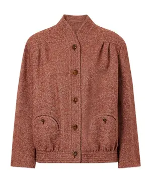 BLAZÉ MILANO Coiba Herringbone Jacket - Brown