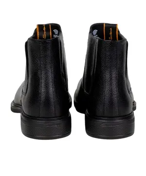 Santoni Easy Grained Leather Chelsea Boots