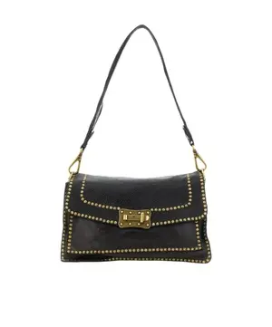 CAMPOMAGGI Flap Shoulder Bag - Black