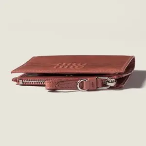 Miu Miu Logo-embossed Leather Wallet