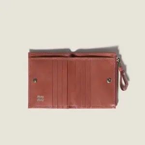 Miu Miu Logo-embossed Leather Wallet