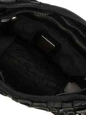 CAMPOMAGGI Beth Woven-design Studded Shoulder Bag