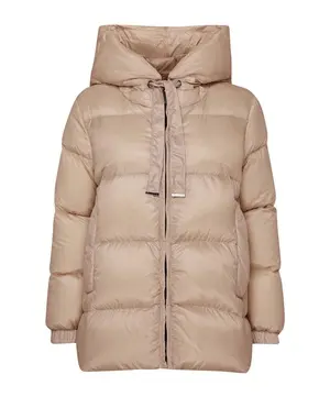 Max Mara Long-sleeved Padded Jacket - Nude