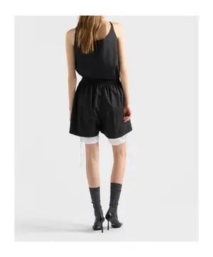 Prada Re-nylon Wide-leg Shorts