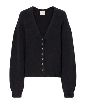 Khaite Axel Cashmere Cardigan - Black