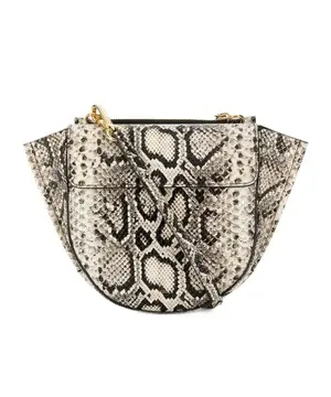 WANDLER Flap Shoulder Bag - Nude