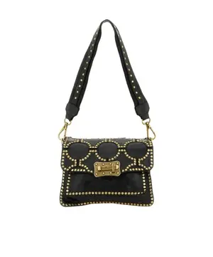 CAMPOMAGGI Flap Shoulder Bag - Black