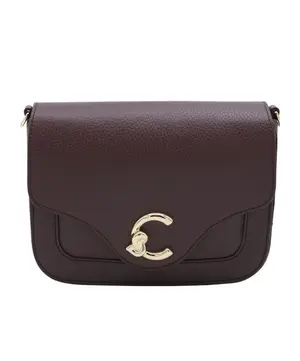 COCCINELLE Flap Logo Shoulder Bag - Blueberry