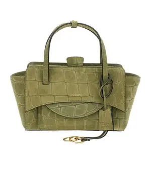 HIDESINS Embossed Top Handle Tote Bag - No