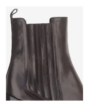 Sartore Round-toe High-heeled Ankle Boots