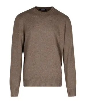 GRAN SASSO Crewneck Knitted Jumper - Brown