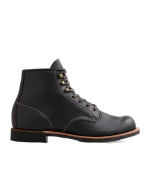Red Wing Blacksmith Lace-up Stitch-detail Boots - Black