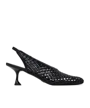 Proenza Schouler Openwork Slingback High-heeled Sandals - Black