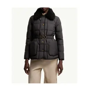Moncler Cygnes Belted Short Down Jacket
