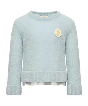 Moncler Embroidered Wool Blend Jumper