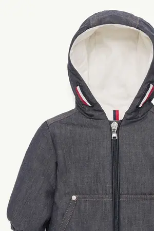 Moncler Alaric Denim Hooded Down Jacket