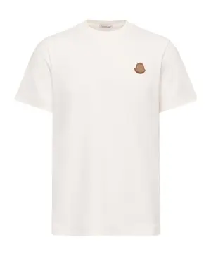 Moncler Double Leather Logo Cotton T-shirt