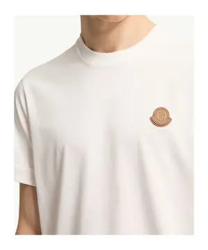 Moncler Double Leather Logo Cotton T-shirt