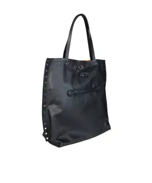 ZANELLATO A'spasso Foldover Top Medium Tote Bag - Black