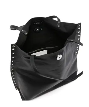 ZANELLATO A'spasso Foldover Top Medium Tote Bag - Black