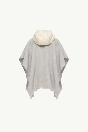 Moncler Padded Wool Hooded Cape