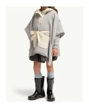 Moncler Padded Wool Hooded Cape