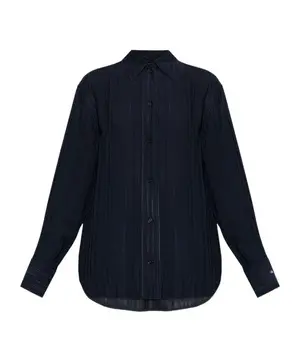 Victoria Beckham Long-sleeved Shirt - Blue