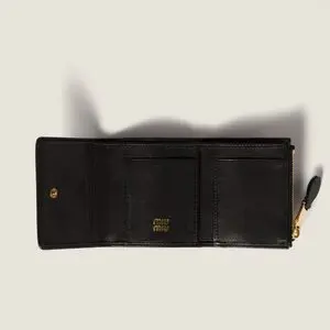Miu Miu Logo-embossed Trifold Wallet