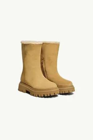 Moncler Petit Aurea Mid Suede Boots