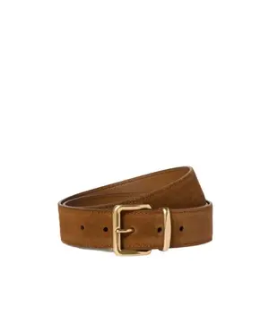 Miu Miu Logo Engraved Buckle Belt