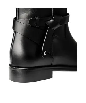 JIMMY CHOO Calf Leather And Soft Vachetta Knee High Boots