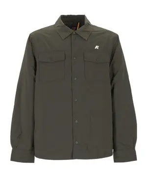 K-WAY Logo Patch Press-stud Jacket