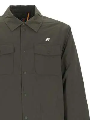 K-WAY Logo Patch Press-stud Jacket