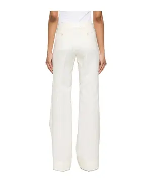TOM FORD Striped Wool-blend Straight-leg Trousers