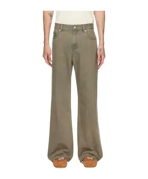 Helmut Lang Belt Loop Jeans - Olive Green