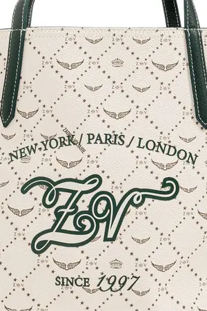 Zadig&Voltaire Shopper Monogram Tote Bag - Cream