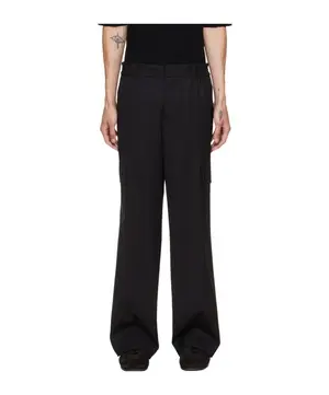 Helmut Lang Casual Pants With Belt Loops - Black