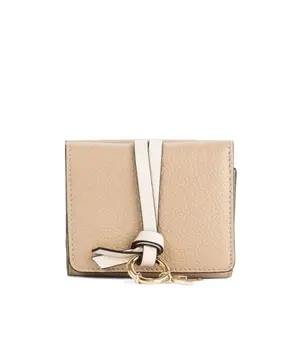 Chloé Small Alphabet Trifold Leather Wallet
