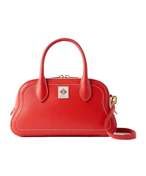 Bally Unda Appliquéd Leather Tote - Red