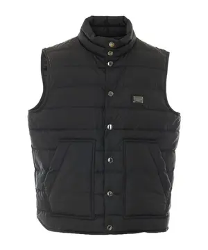 Dolce & Gabbana Dolce Gabbana Logo Plate Padded Gilet