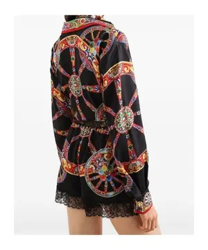 Dolce & Gabbana Carretto-printed Satin Jumpsuit