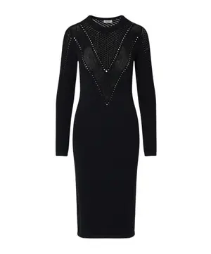 Liu Jo Knit Midi Dress - Black