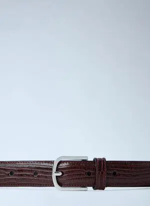 TOTEME Logo Debossed Buckled Belt
