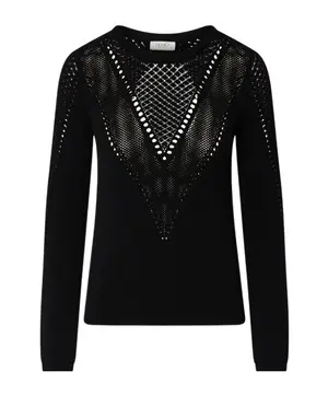 Liu Jo Knit Top With Cut-out - Black
