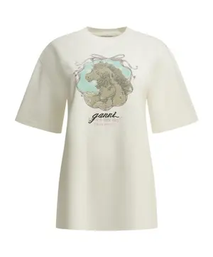 GANNI Graphic Horse T-shirt - White