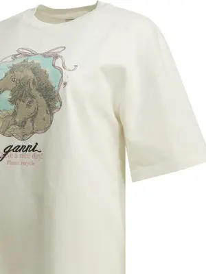 GANNI Graphic Horse T-shirt - White