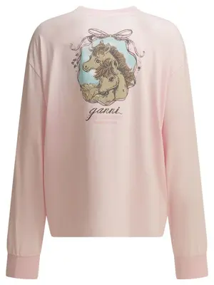 GANNI Future Graphic Long Sleeve T-shirt